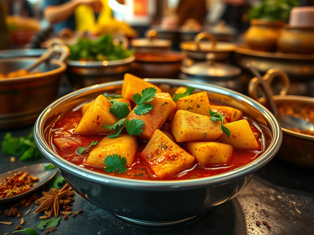 Delicious Taro Root Street Food Curry – wholefoodplantbased
